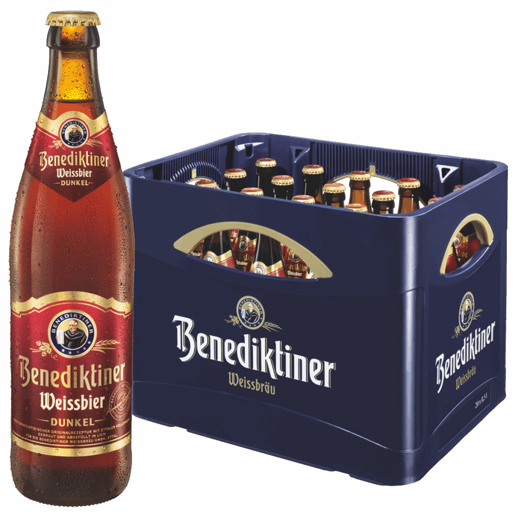 Benediktiner Weissbier Dunkel 18x0,5 l - BEOWEIN