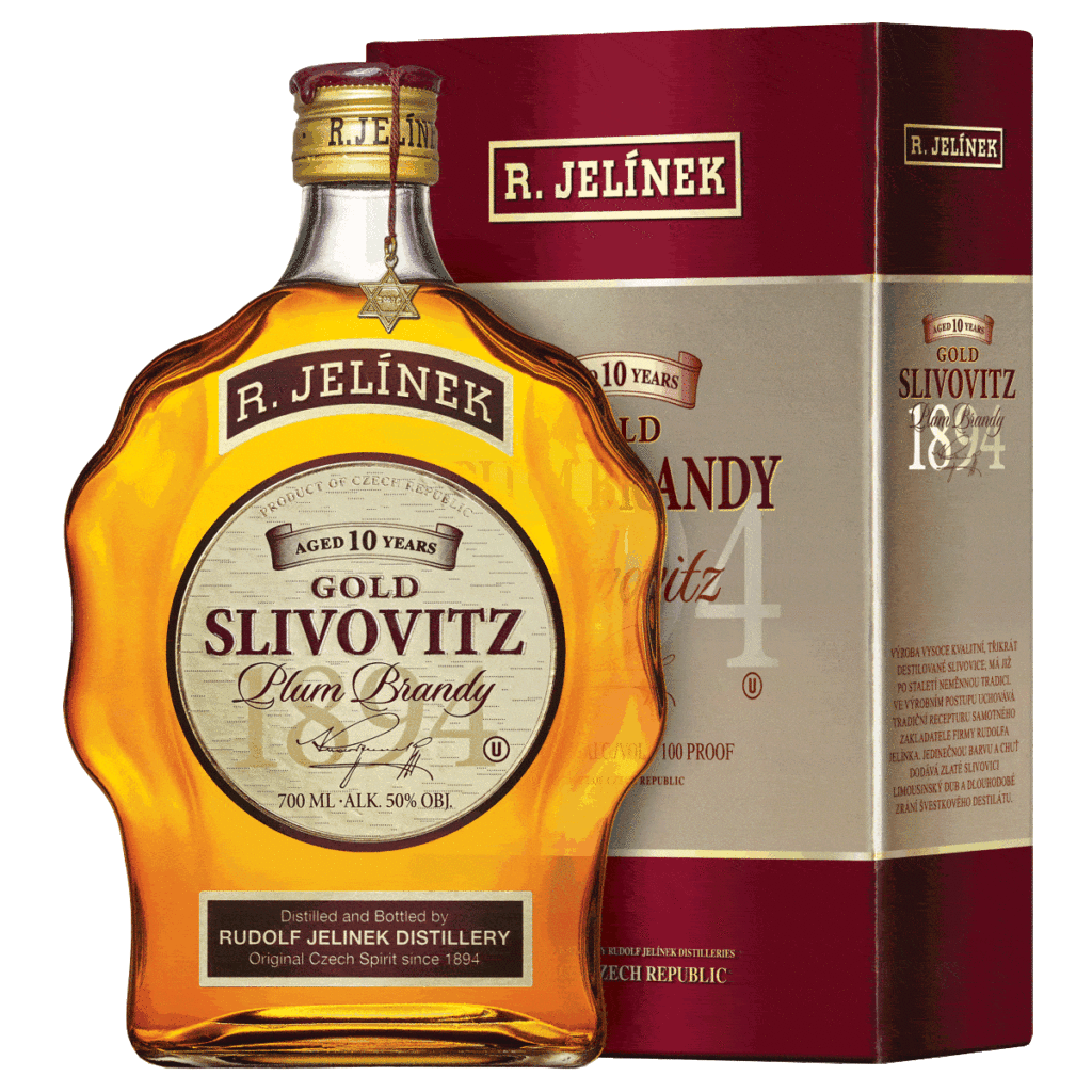 Jelinek Slivovitz Gold 10 Jahre Koscher 0,7 l - BEOWEIN